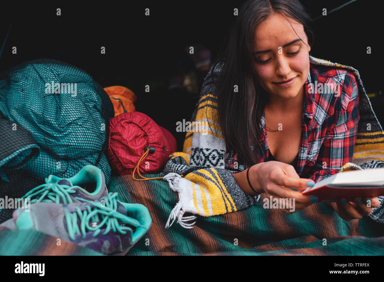 Brooke Swim camping in Dixie National Forest Stock Photo - Alamy