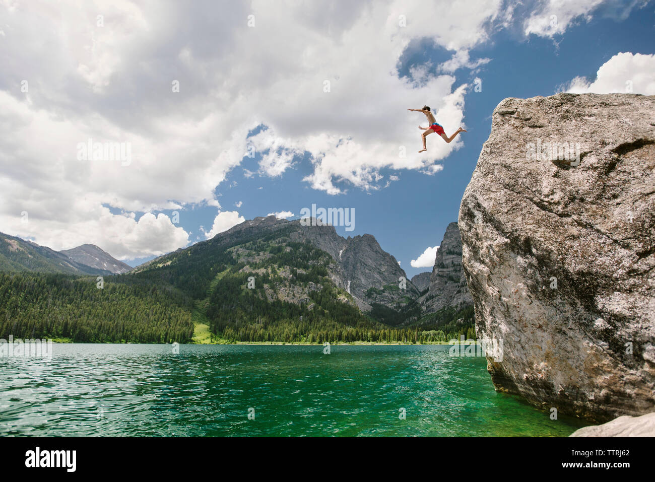 Jumping low angle water hi-res stock photography and images - Alamy