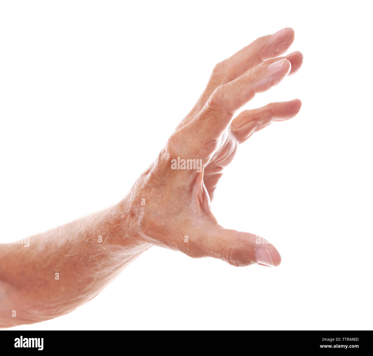 Wrinkled on old man Cut Out Stock Images & Pictures - Alamy