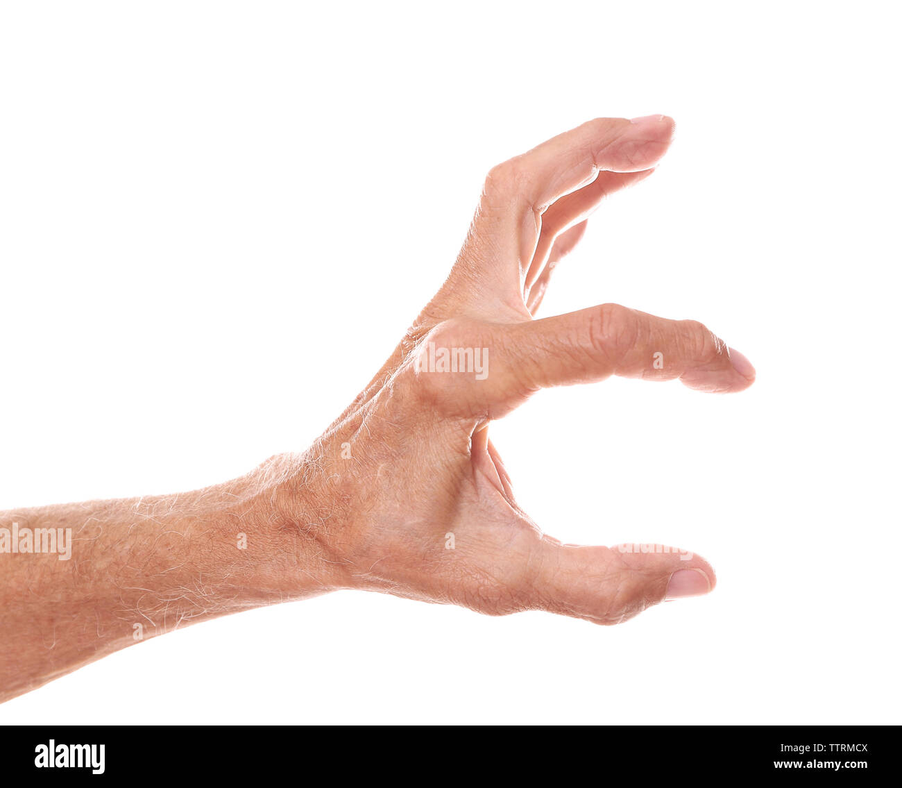 Senior man show thumb Cut Out Stock Images & Pictures - Alamy