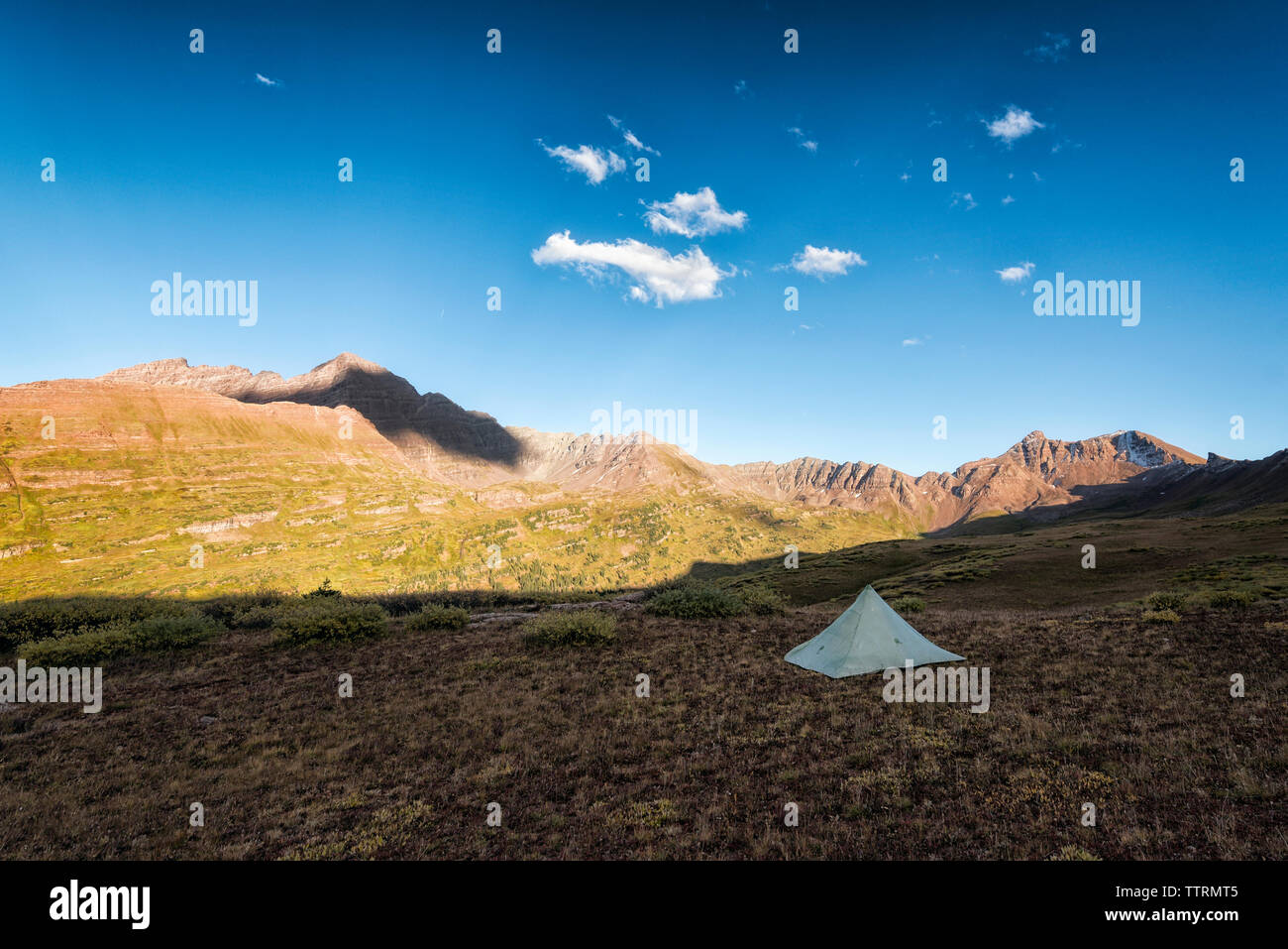 Blue tent camping hi-res stock photography and images - Alamy