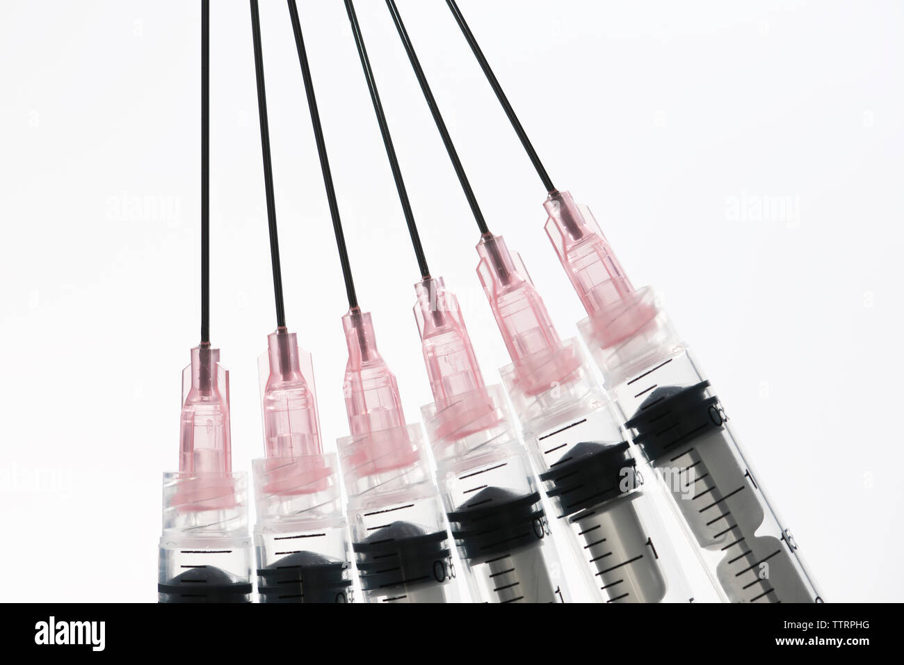 Medical syringes background hi-res stock photography and images - Alamy