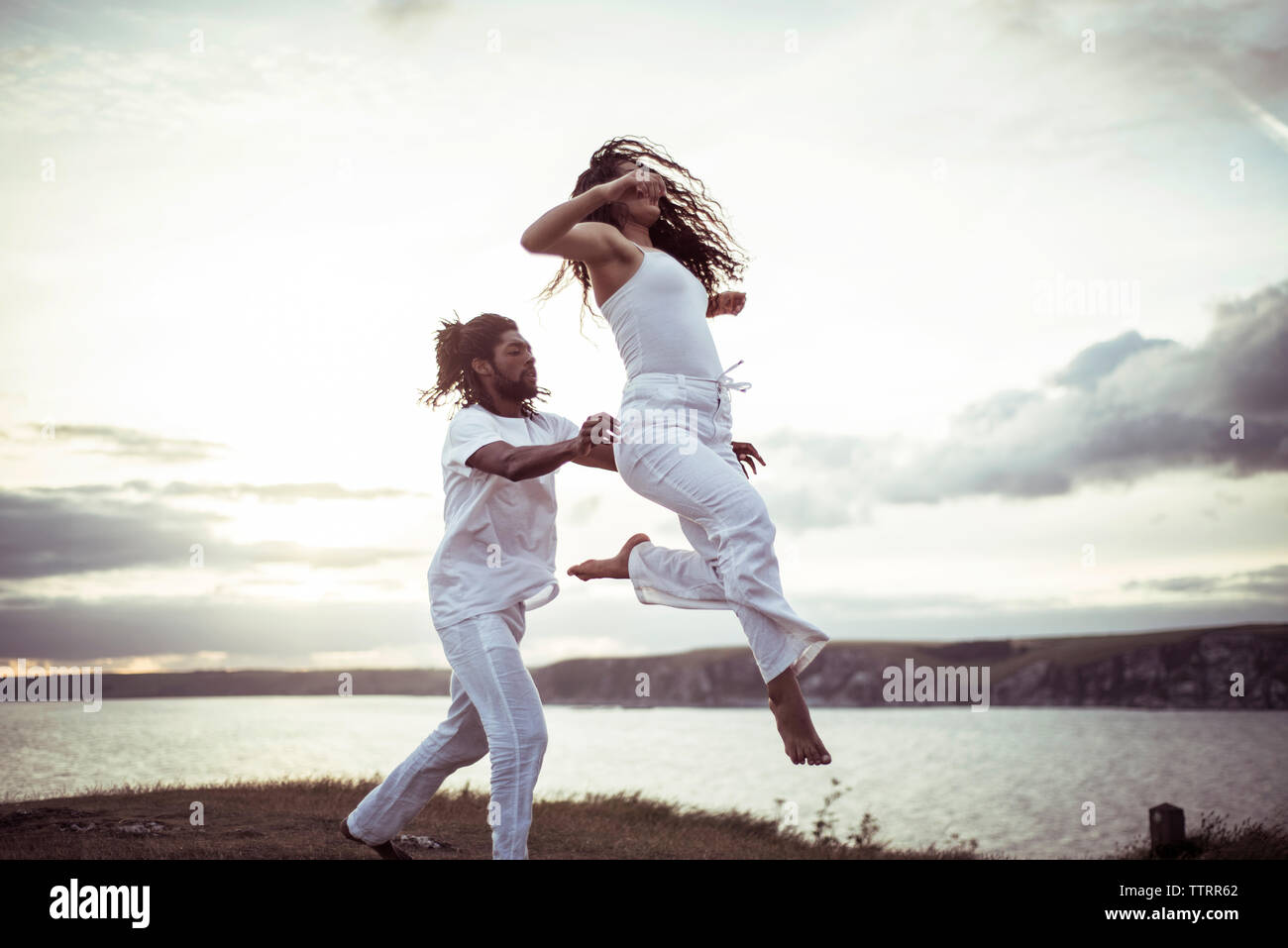Jumping dancing field hi-res stock photography and images - Alamy