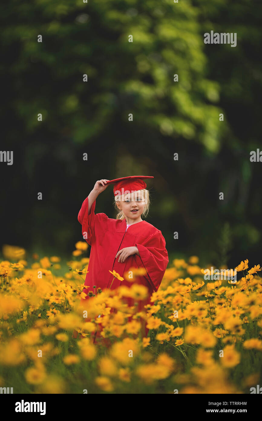 Flowers gown graduation hi-res stock photography and images - Alamy
