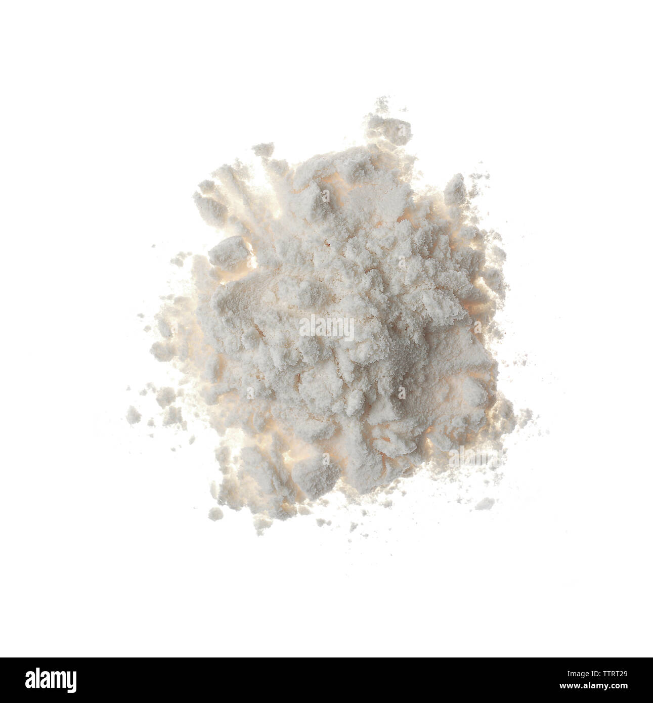 Dry cream powder, isolated on white Stock Photo - Alamy