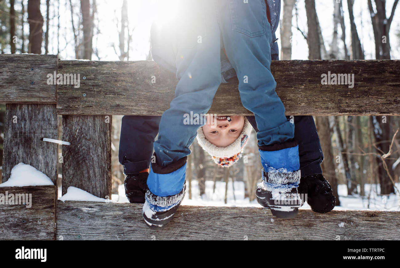 Boy bending hi-res stock photography and images - Alamy