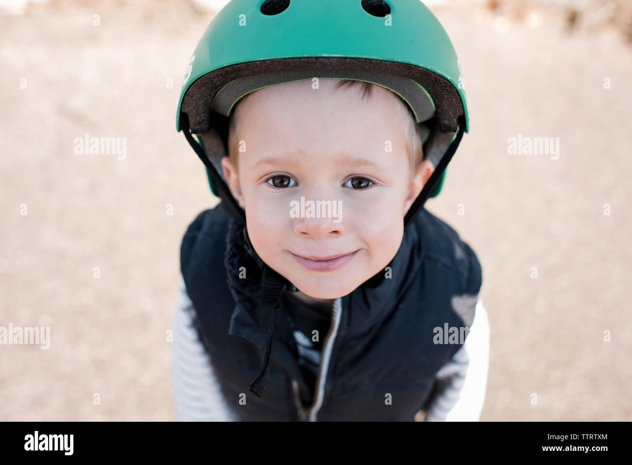 Boy wearing helmet hi-res stock photography and images - Alamy