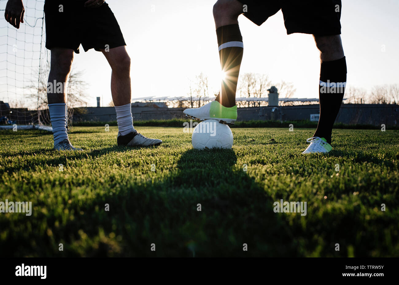 Friends Playing Football