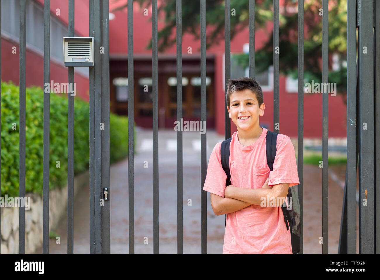 School Building Gate High Resolution Stock Photography and Images - Alamy