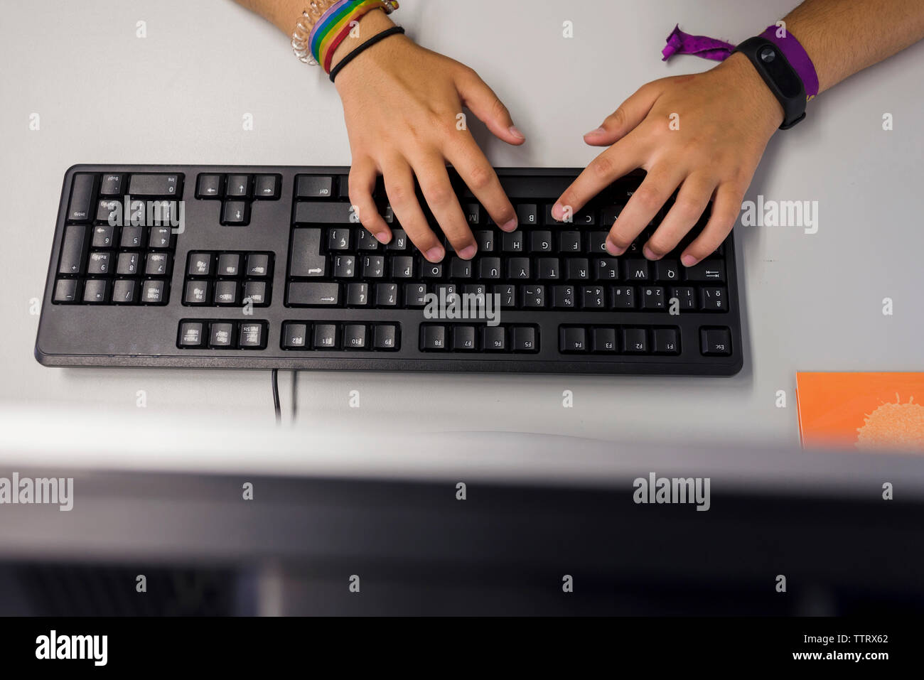 Female teacher classroom desk hi-res stock photography and images - Alamy