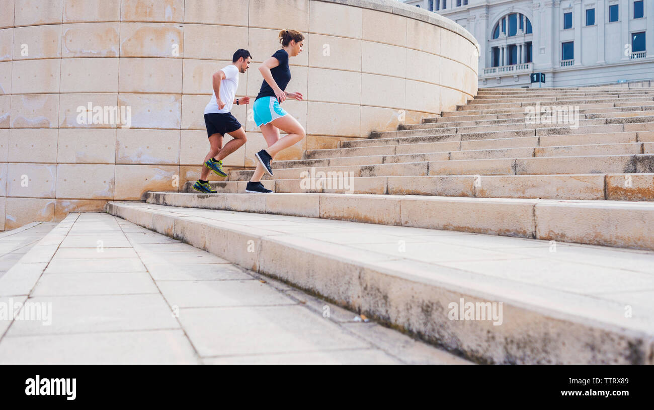 White steps low angle hi-res stock photography and images - Alamy