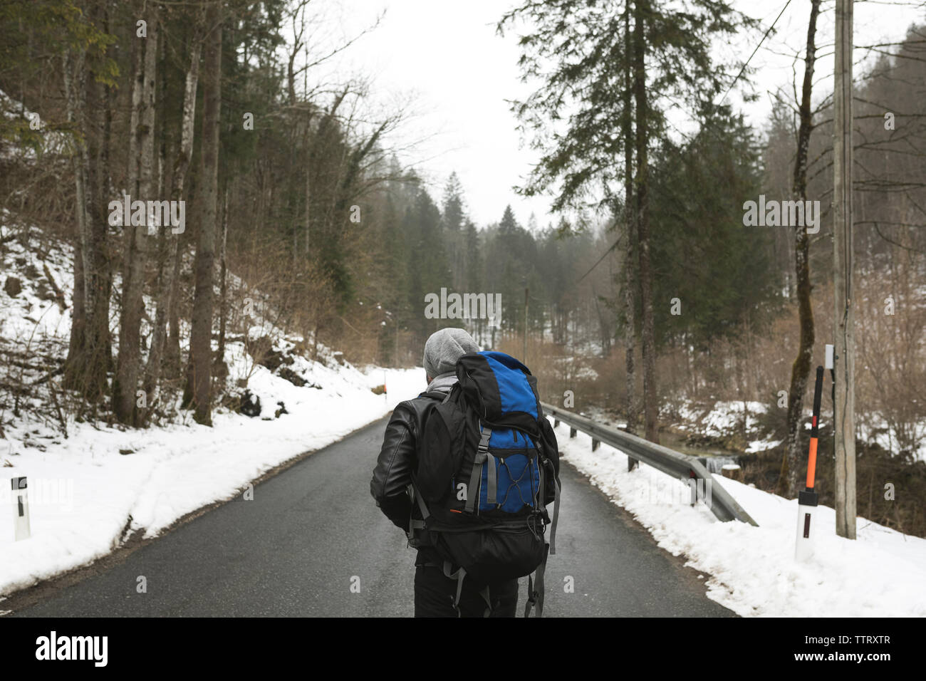 Backpack road hi-res stock photography and images - Alamy