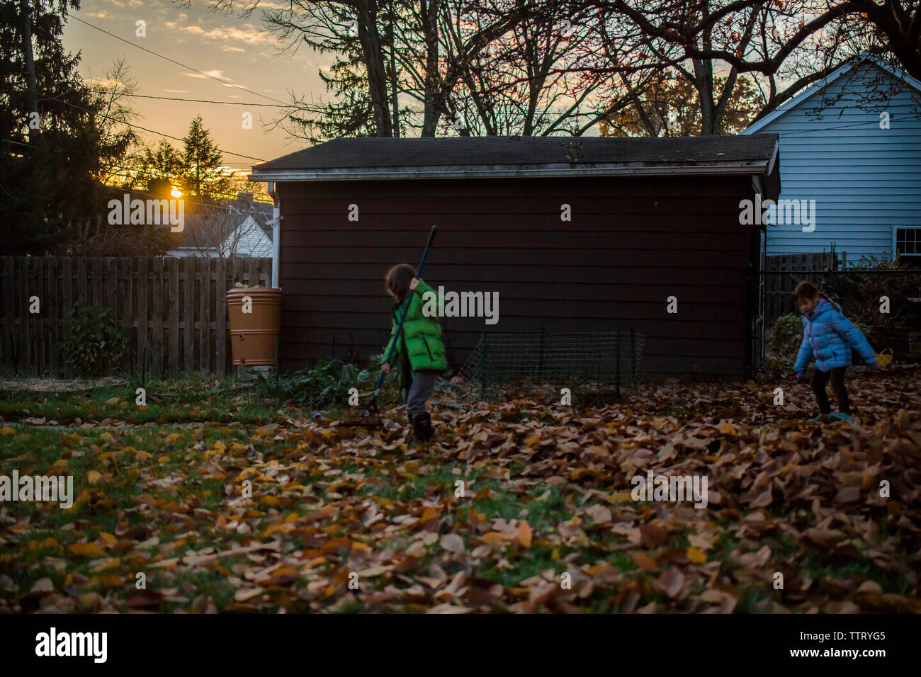 Rake leaves hi-res stock photography and images - Alamy