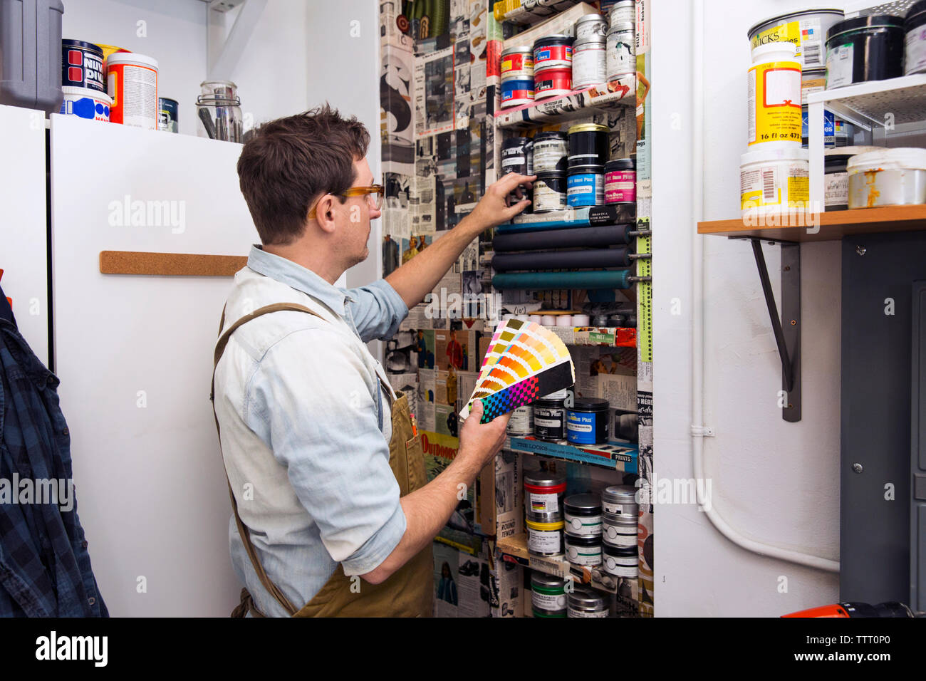 Choosing paint hi-res stock photography and images - Alamy