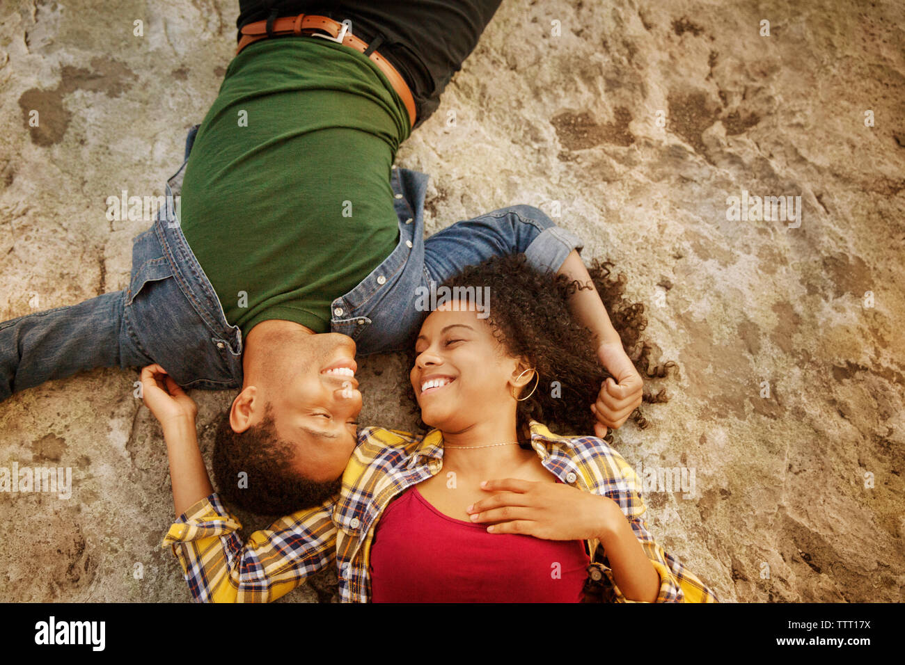 Overhead view mixed race hi-res stock photography and images - Alamy