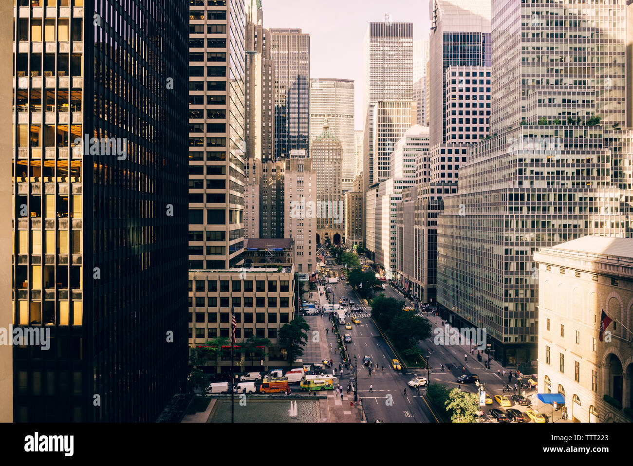 City street by modern buildings Stock Photo - Alamy