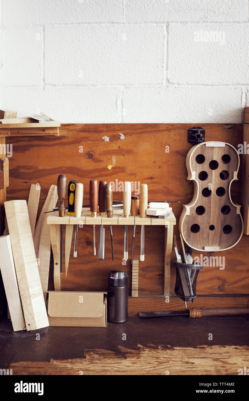 Planks of wood and tools hi-res stock photography and images - Alamy