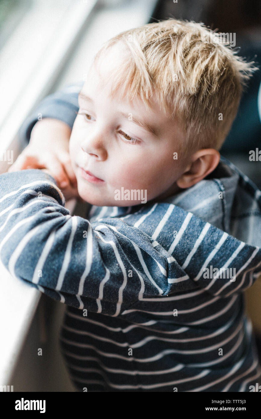 Boy Gaze Window High Resolution Stock Photography and Images - Alamy
