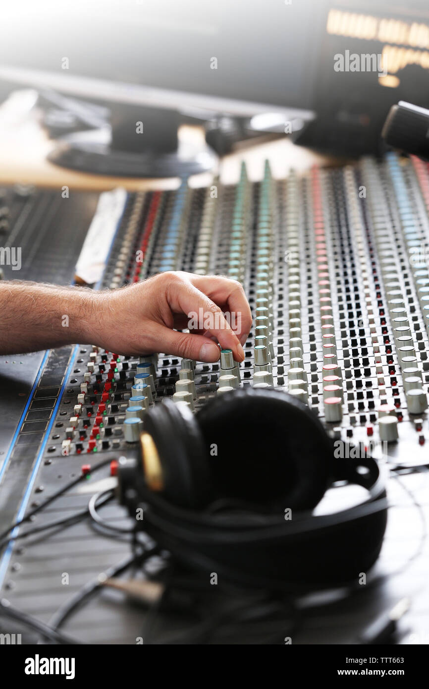 Hand on mixer hi-res stock photography and images - Alamy