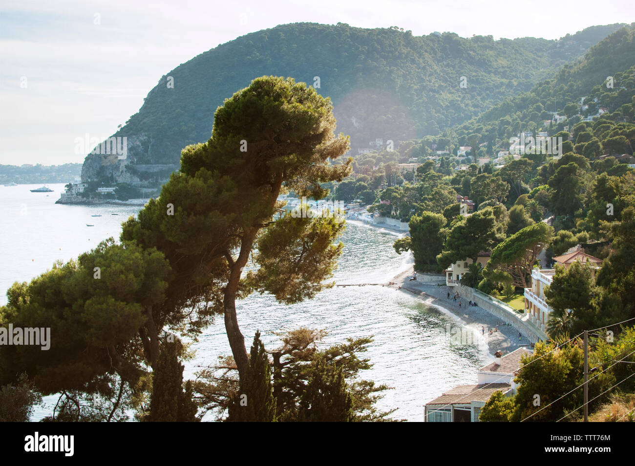 Mountains sea trees hi-res stock photography and images - Alamy