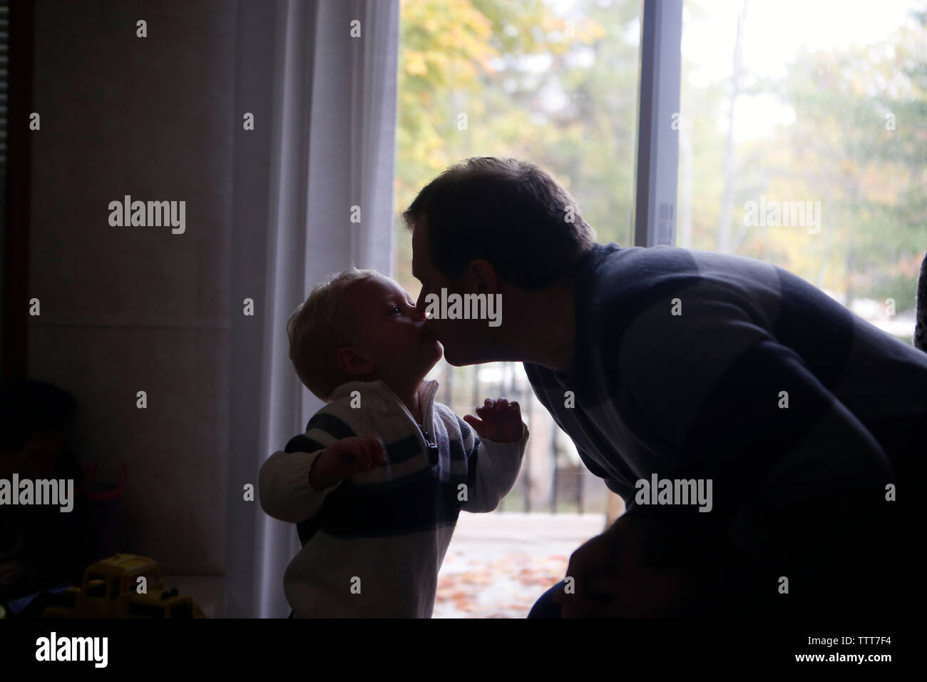 Father and son with glass hi-res stock photography and images - Alamy
