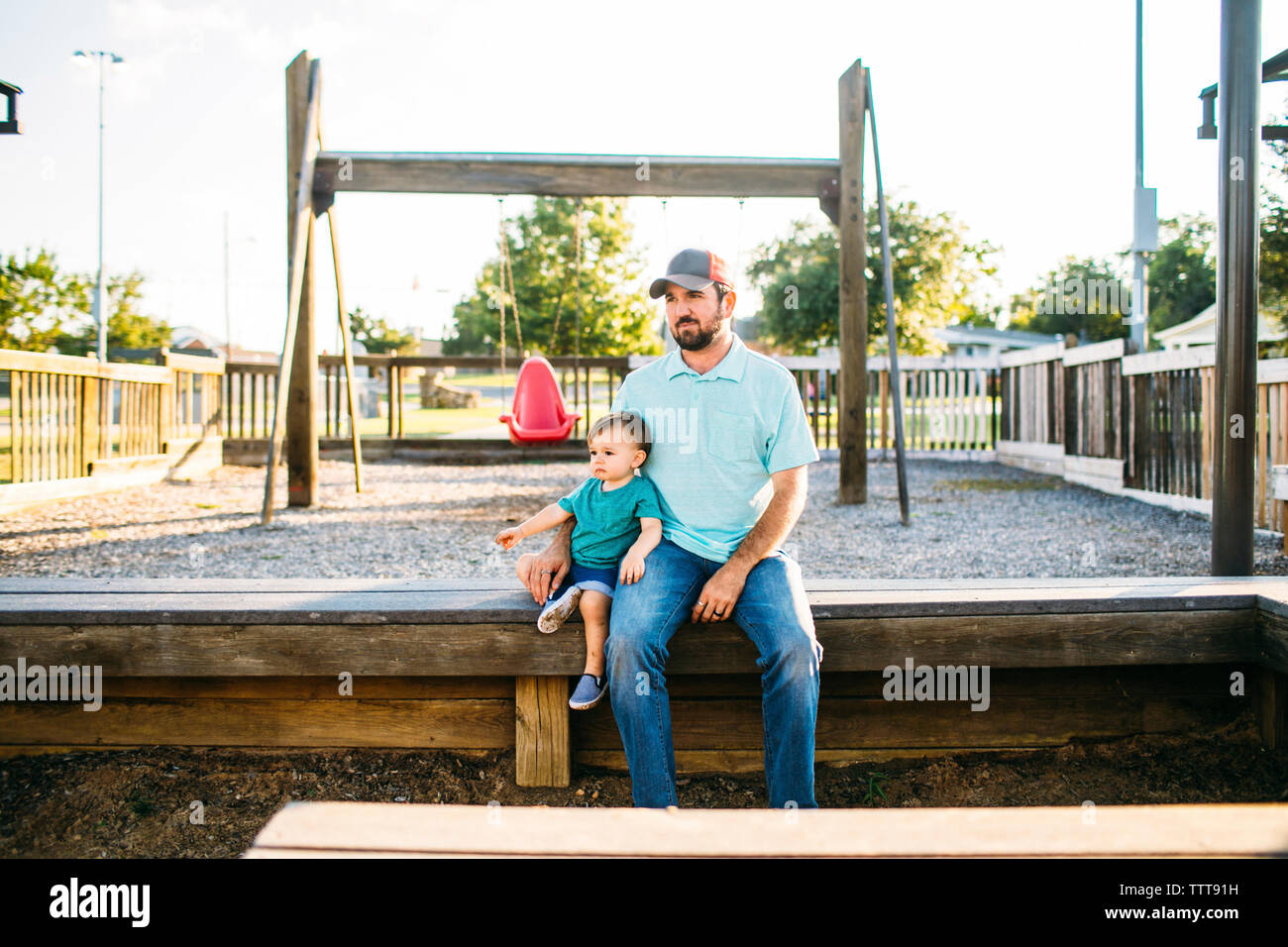 Man playground father hi-res stock photography and images - Alamy