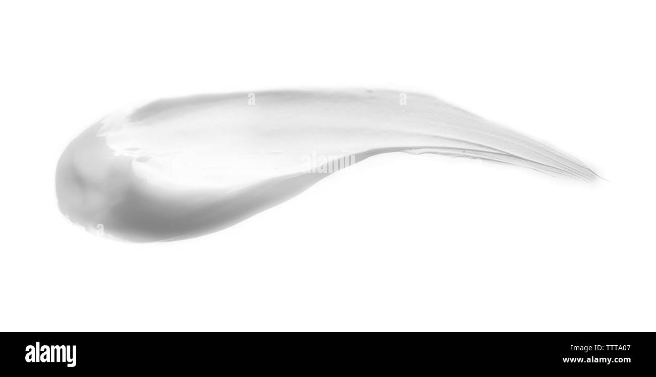 Facial cream sample isolated on white Stock Photo - Alamy