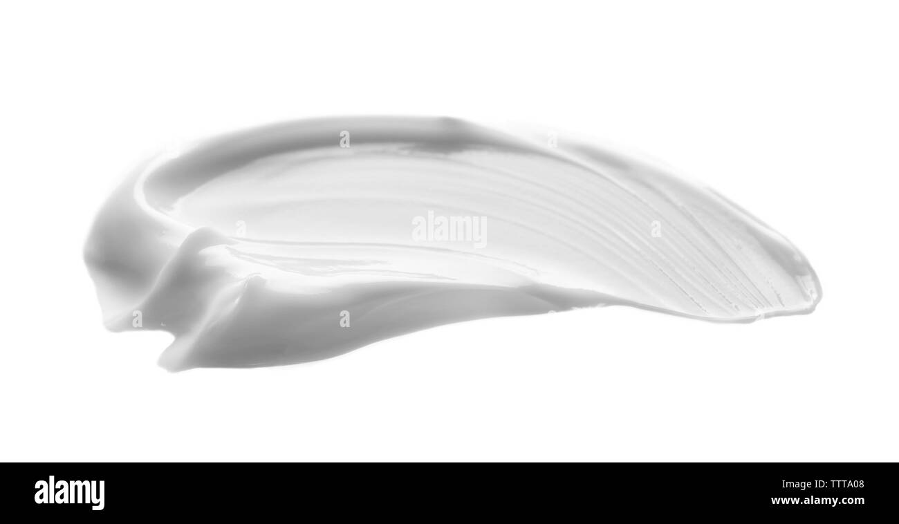 Facial cream sample isolated on white Stock Photo - Alamy