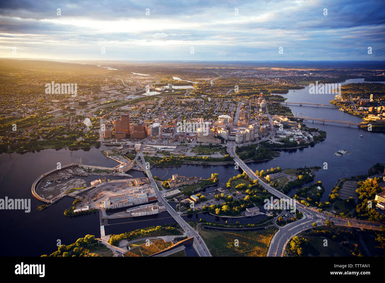Canada ottawa city aerial view hi-res stock photography and images - Alamy
