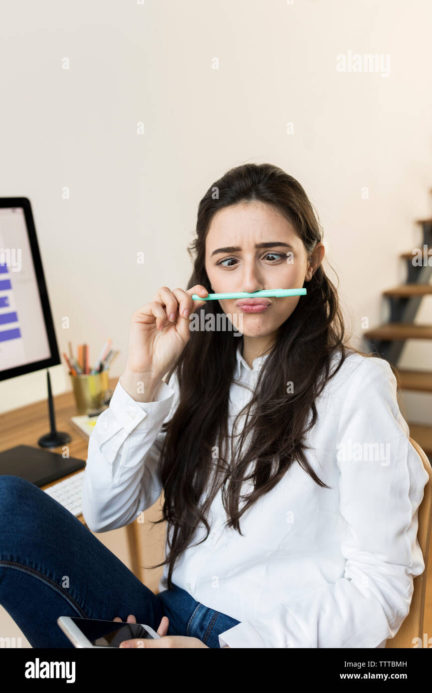 Person making silly face hi-res stock photography and images - Alamy