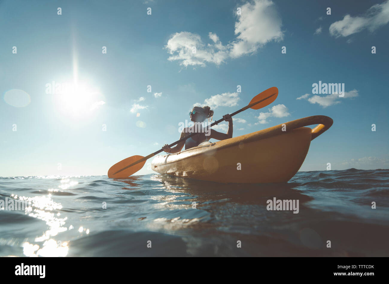 Blue sea water rowing boat hi-res stock photography and images - Alamy
