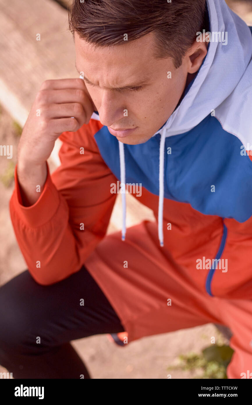 High chin angle hi-res stock photography and images - Alamy