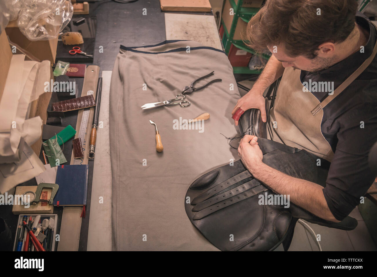 Making shoes hi-res stock photography and images - Alamy
