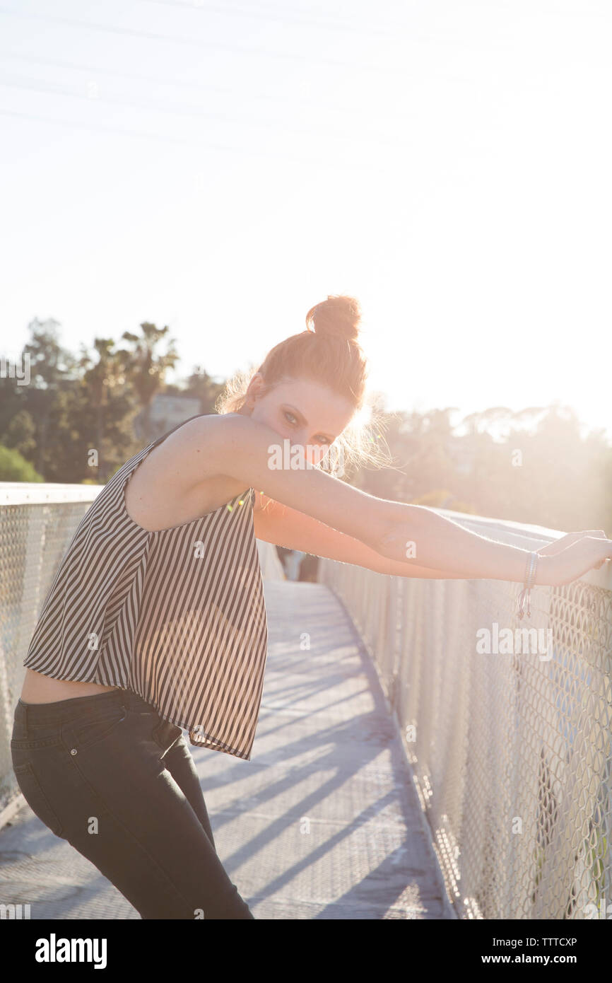 Footbridge railing hi-res stock photography and images - Alamy