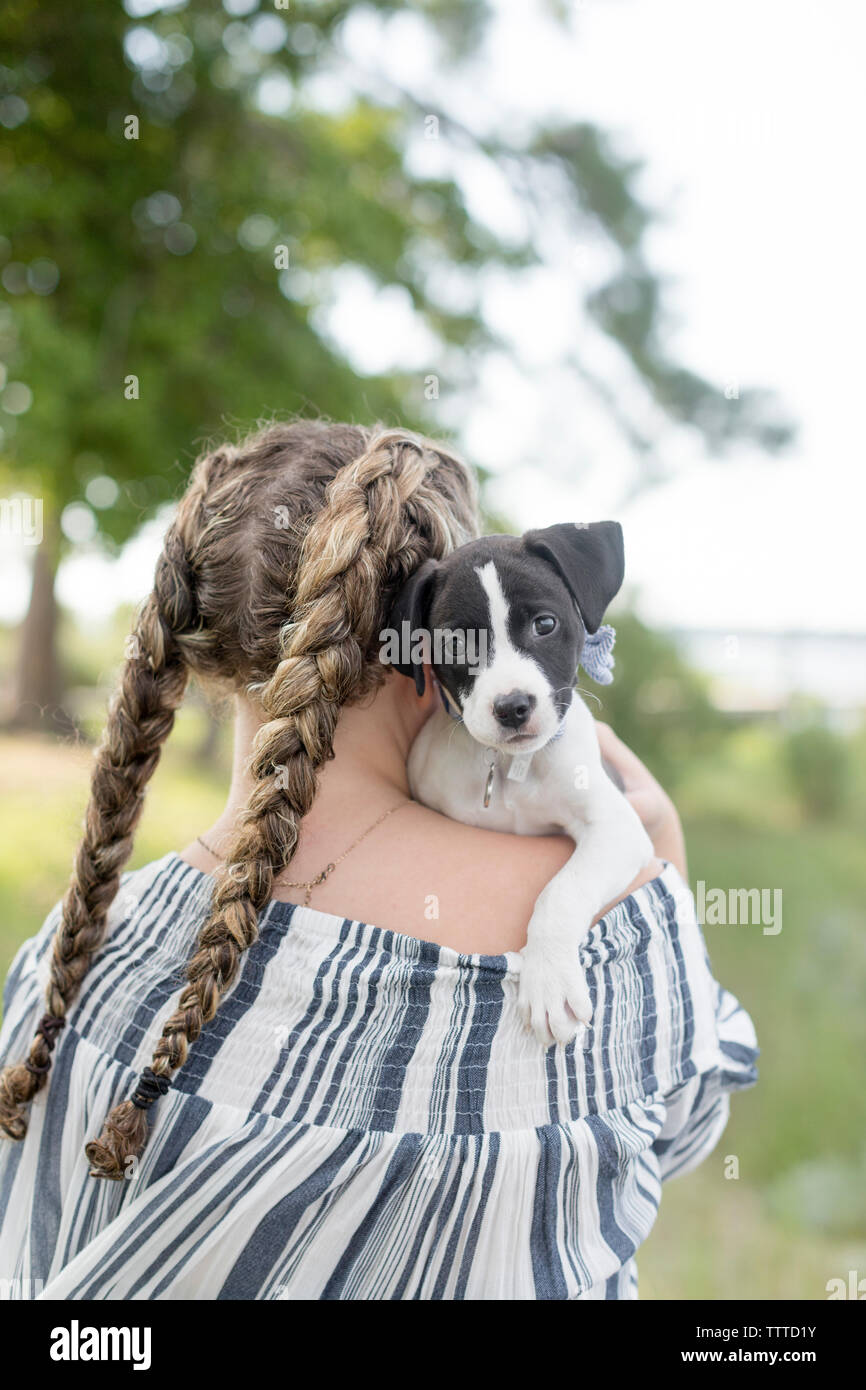 Dog with owner sad hi-res stock photography and images - Alamy
