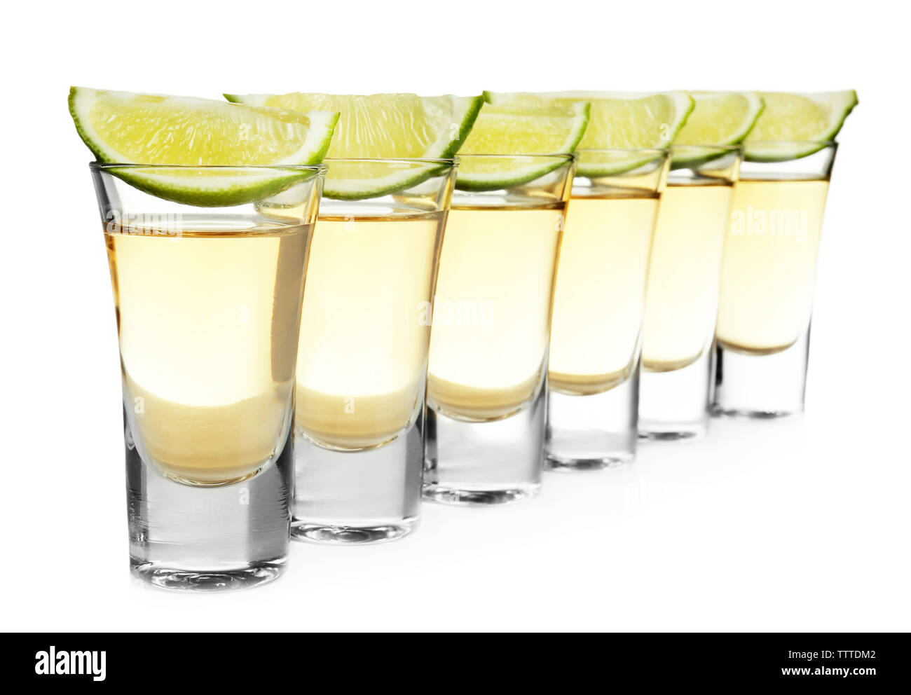 Row of tequila shots hi-res stock photography and images - Alamy