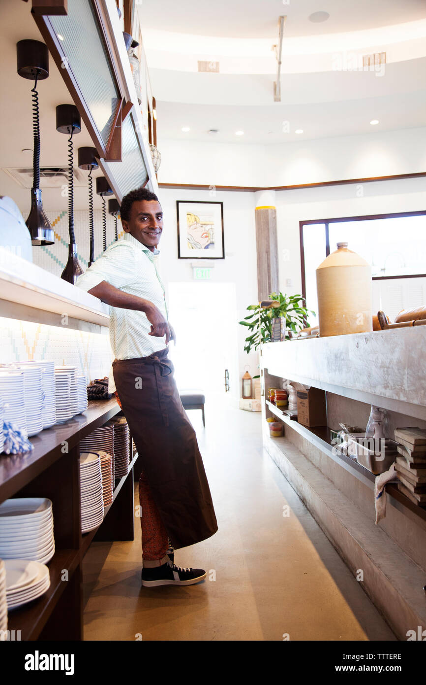 BERMUDA, Hamilton. Portrait of Chef Marcus Samuelsson at his Marcus ...