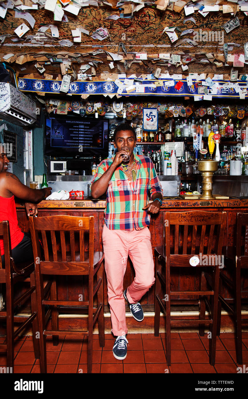 BERMUDA. Chef Marcus Samuelsson having the famous Rum Swizzle at the ...