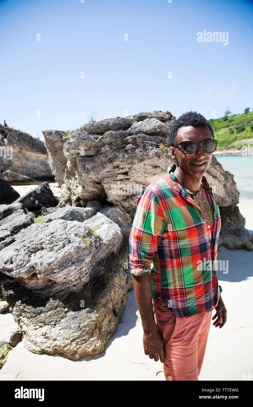 BERMUDA. Chef Marcus Samuelsson at the Princess Beach Club. Sheltered ...