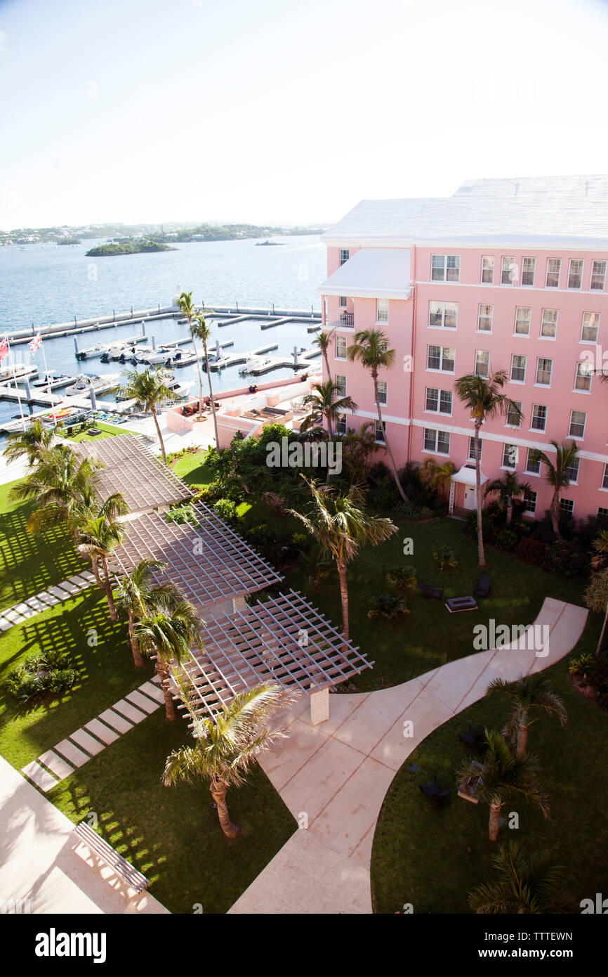 BERMUDA. The docks at the Hamilton Princess & Beach Club hotel Stock ...