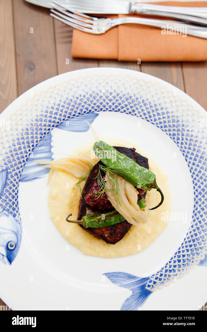 Blackened rock fish hi-res stock photography and images - Alamy