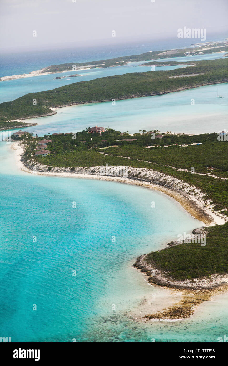 Aerial view exuma islands bahamas hi-res stock photography and images ...