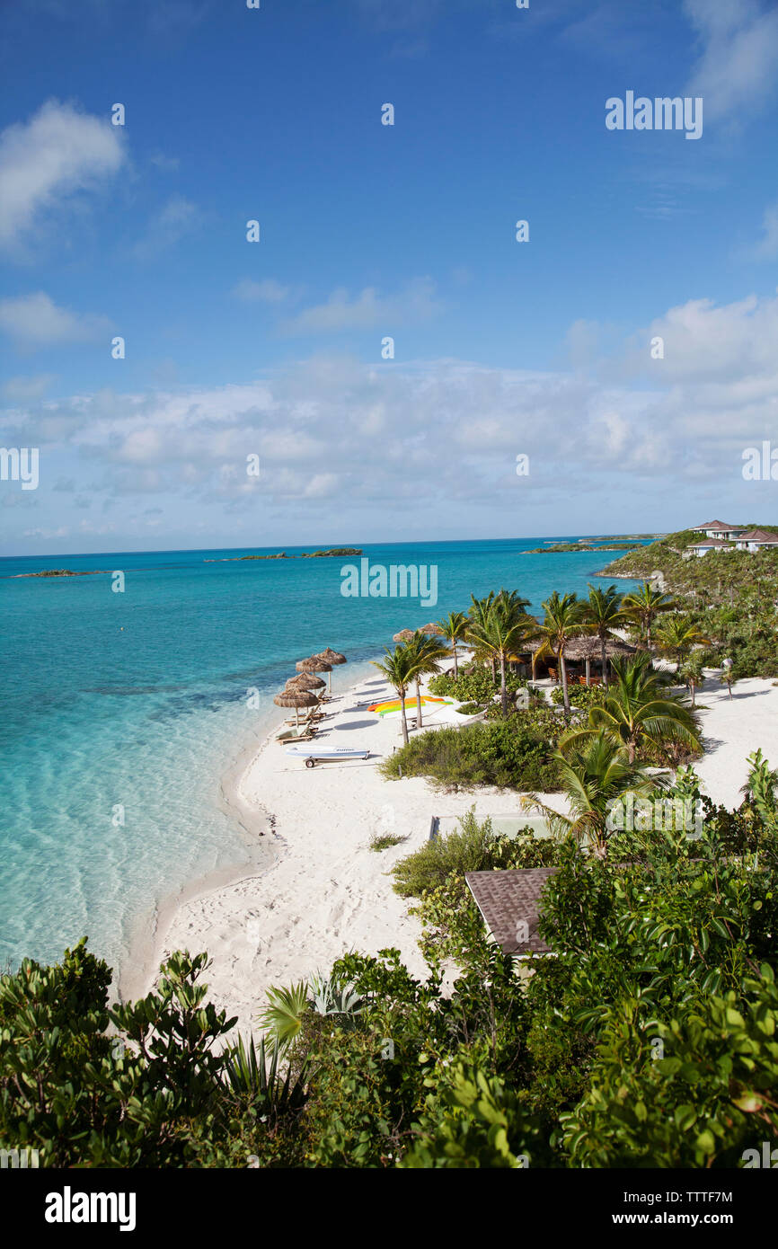 EXUMA, Bahamas. Private beach at the Fowl Cay Resort Stock Photo - Alamy