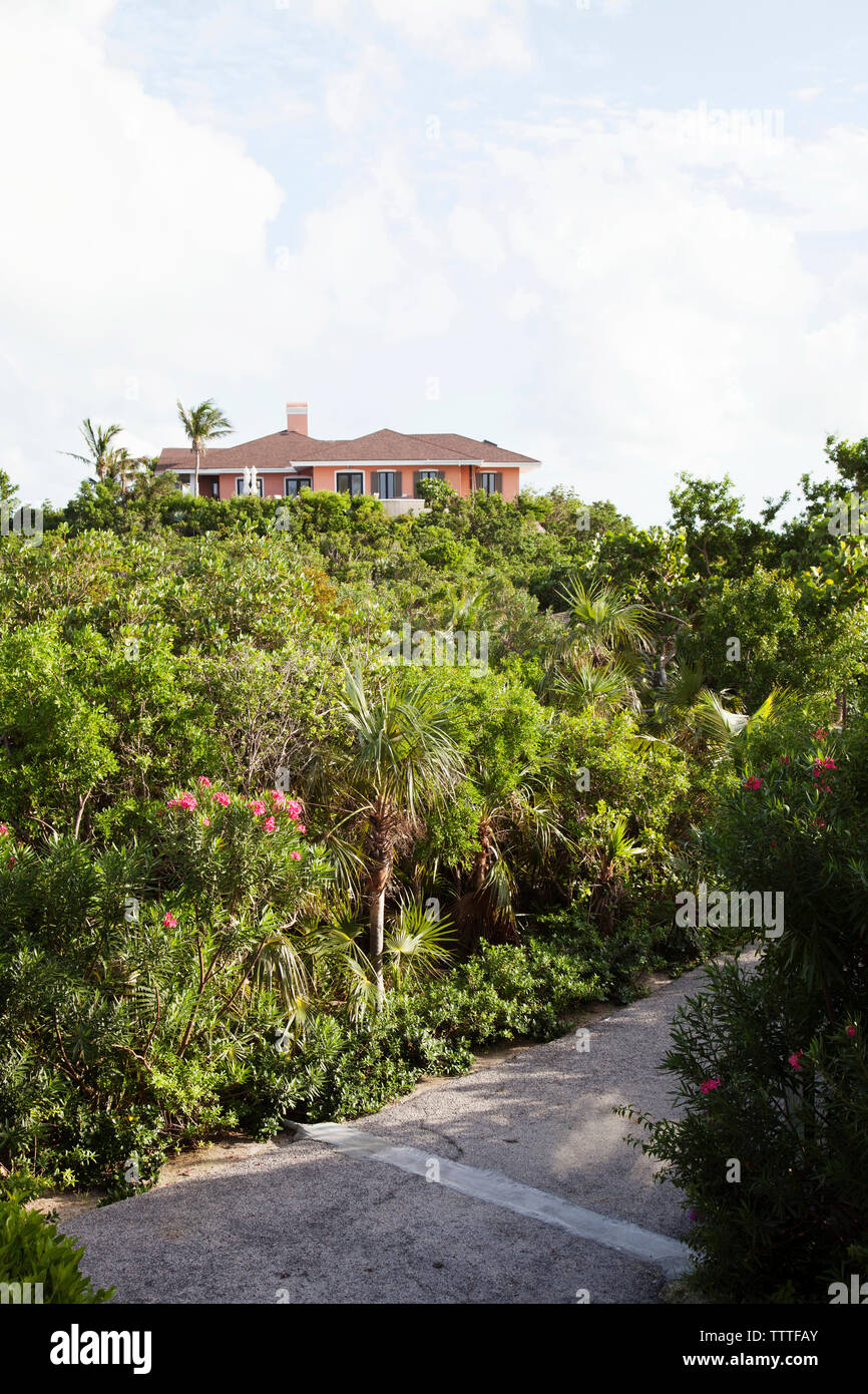 EXUMA, Bahamas. A villa at the Fowl Cay Resort Stock Photo - Alamy