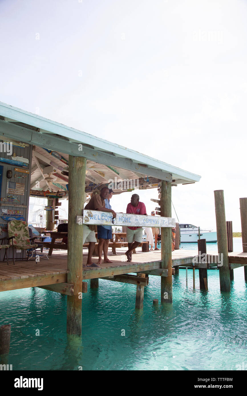 EXUMA, Bahamas. The Compass Cay Marina Stock Photo - Alamy