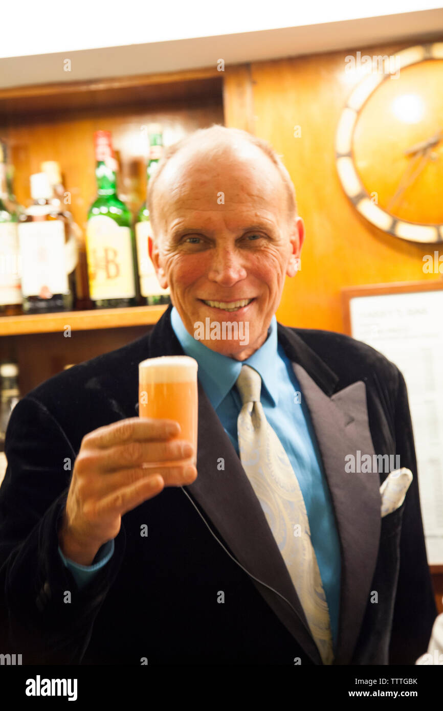 ITALY, Venice. Actor Peter Weller toasting with a Bellini at Harry's ...