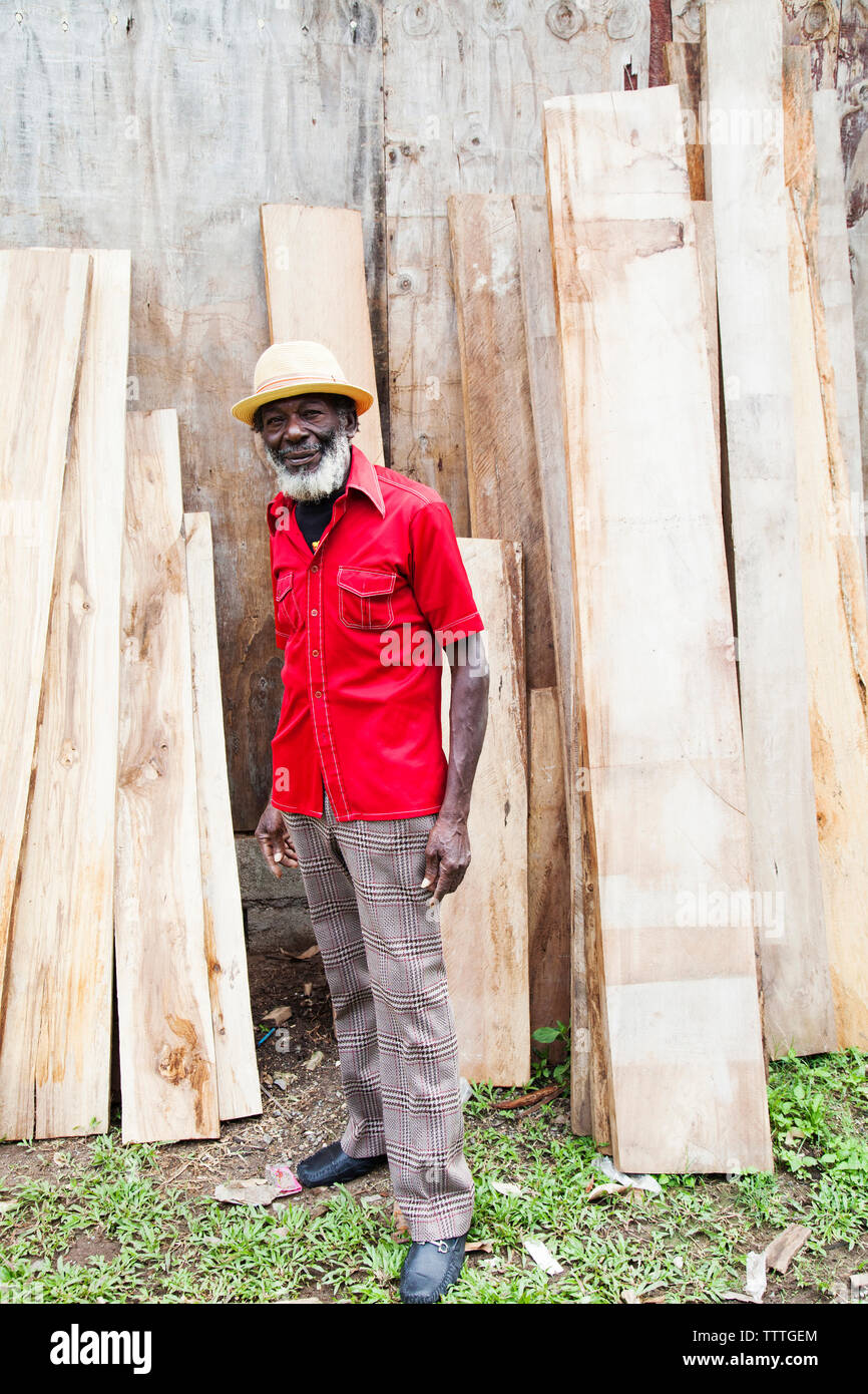 JAMAICA, Port Antonio. Derrick "Johnny" Henry of the Mento band, The ...