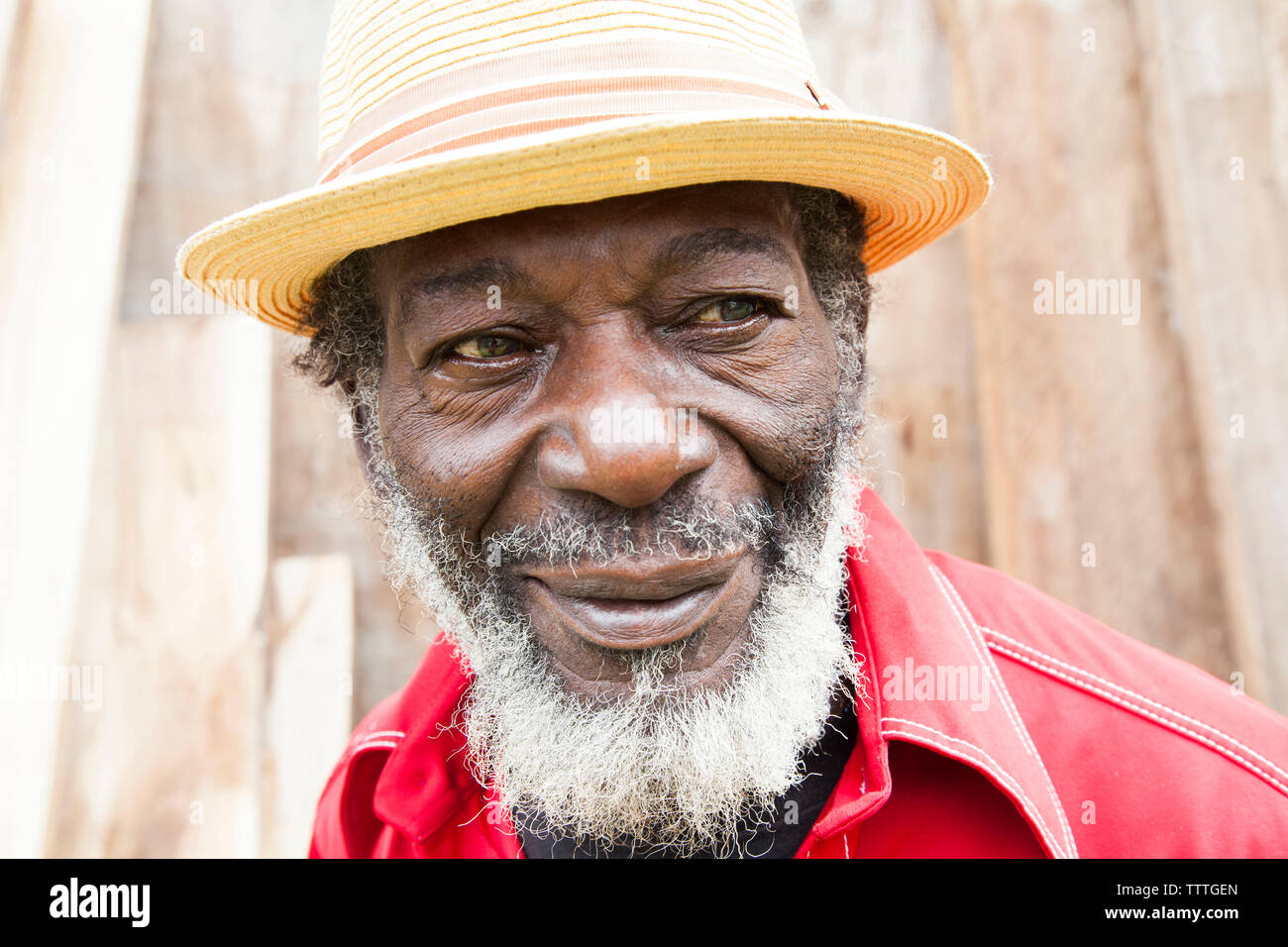JAMAICA, Port Antonio. Derrick "Johnny" Henry of the Mento band, The ...