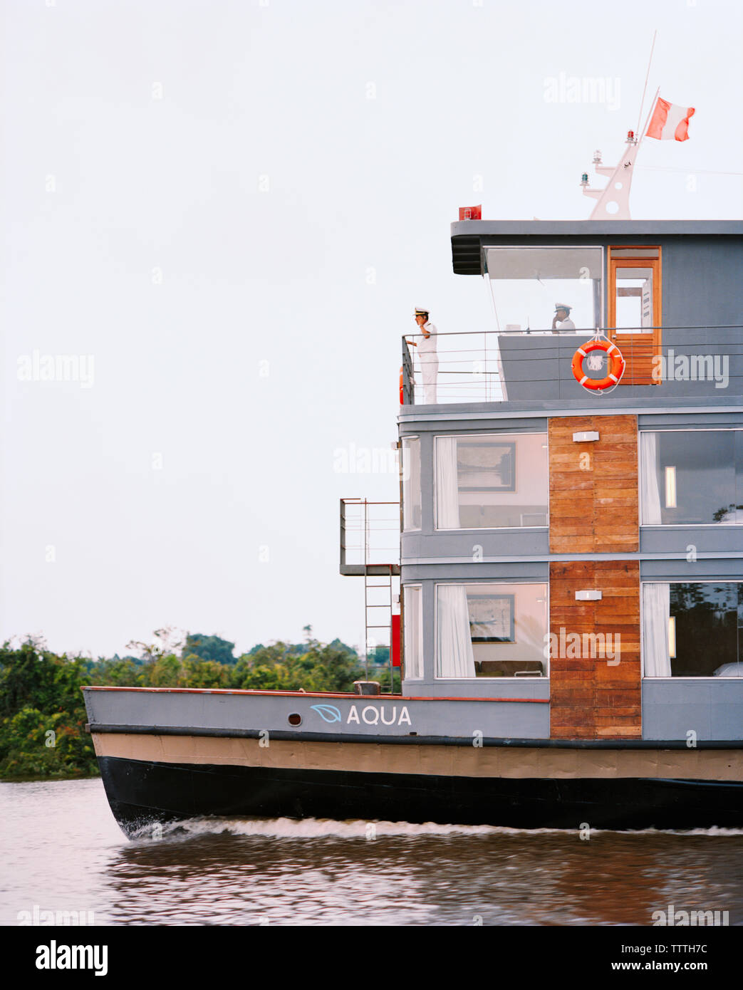 PERU, Amazon Rainforest, South America, Latin America, the MV Aqua, a ...