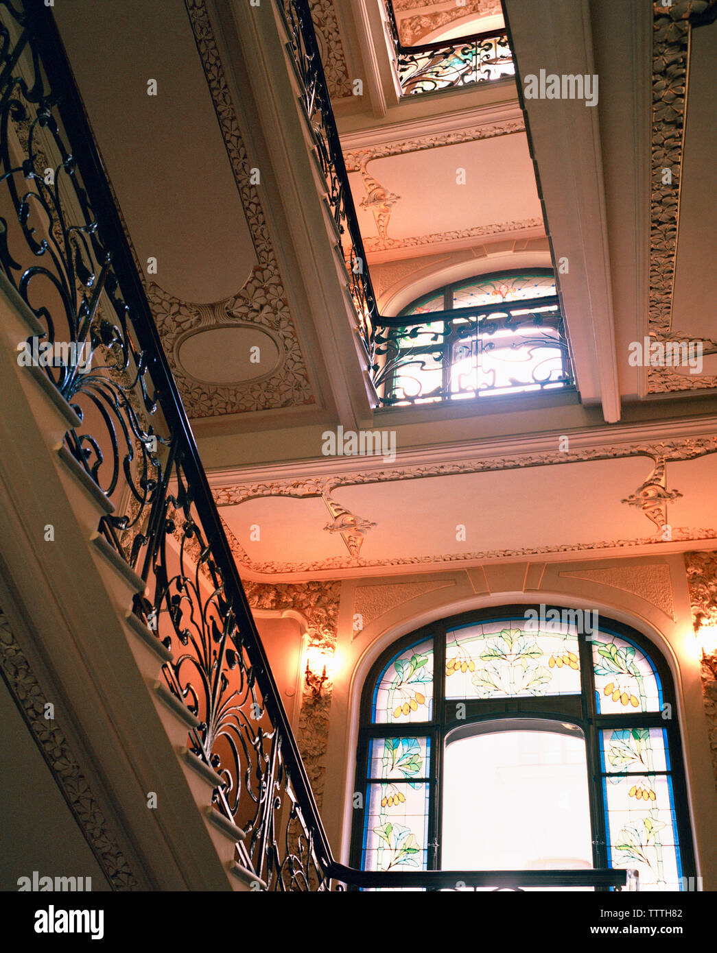 Red staircase kremlin hi-res stock photography and images - Alamy